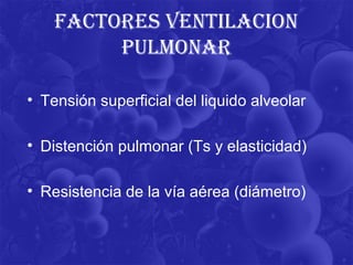 Fisiología pulmonar | PPT