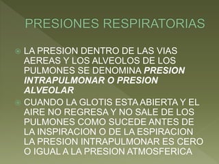 Fisiología respiratoria y anatomia de todo el SR | PPT