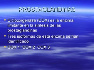 Fisiologia de-la-prostaglandinas | PPT