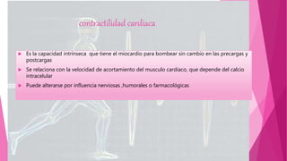 Fisiologia cardiaca | PPTX