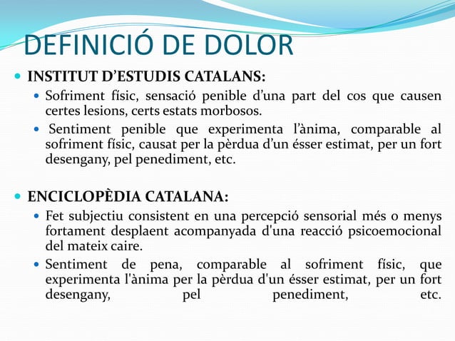 Fisiologia del dolor | PPTX