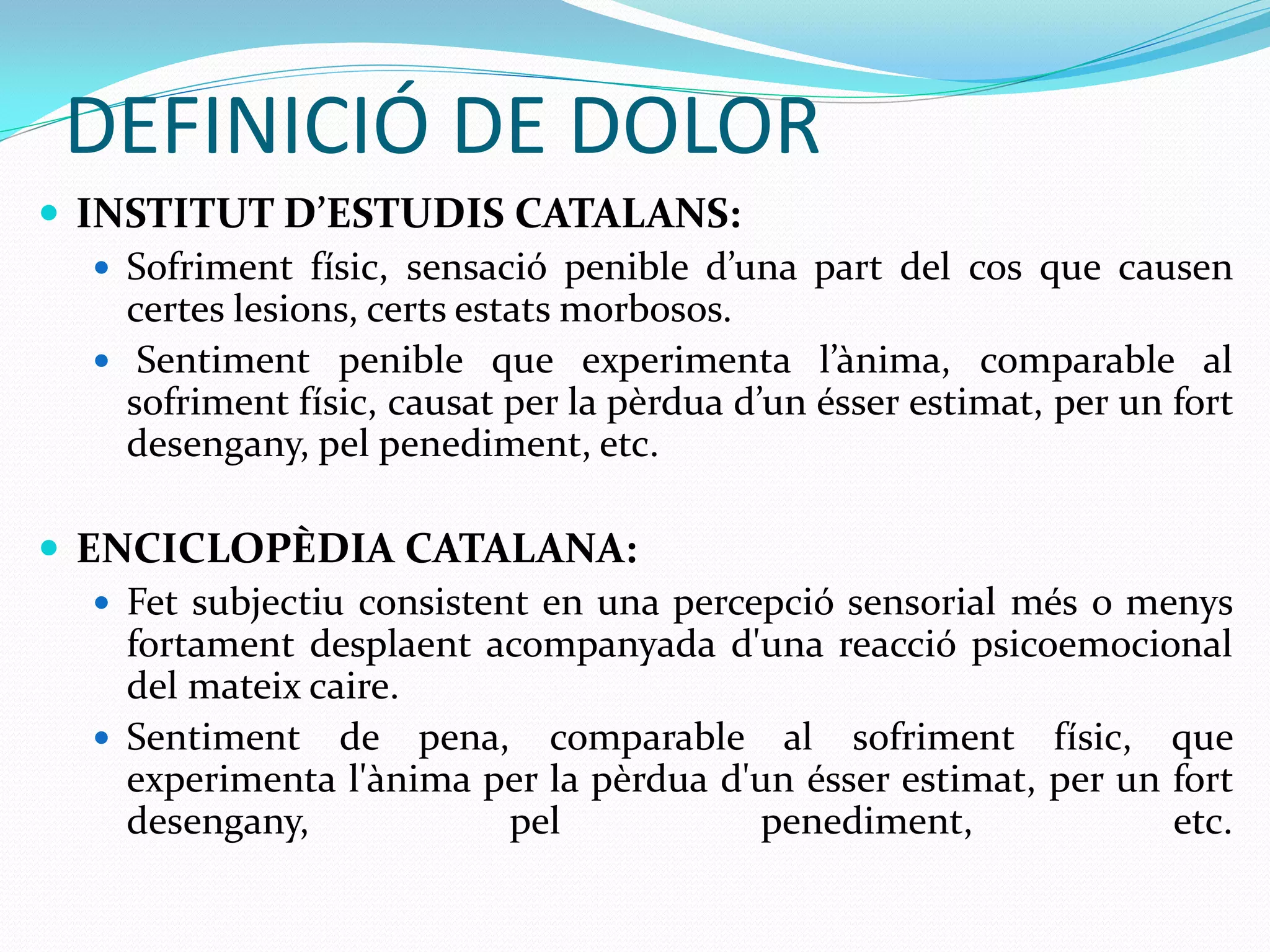 Fisiologia del dolor 3ª part | PDF