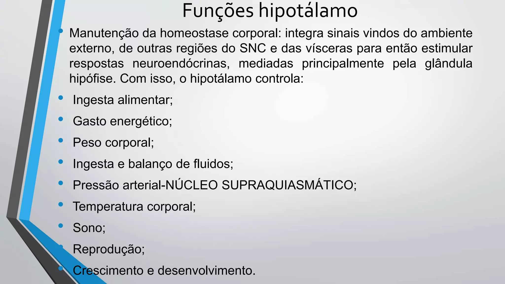 Fisiologia hipotálamo | PPTX