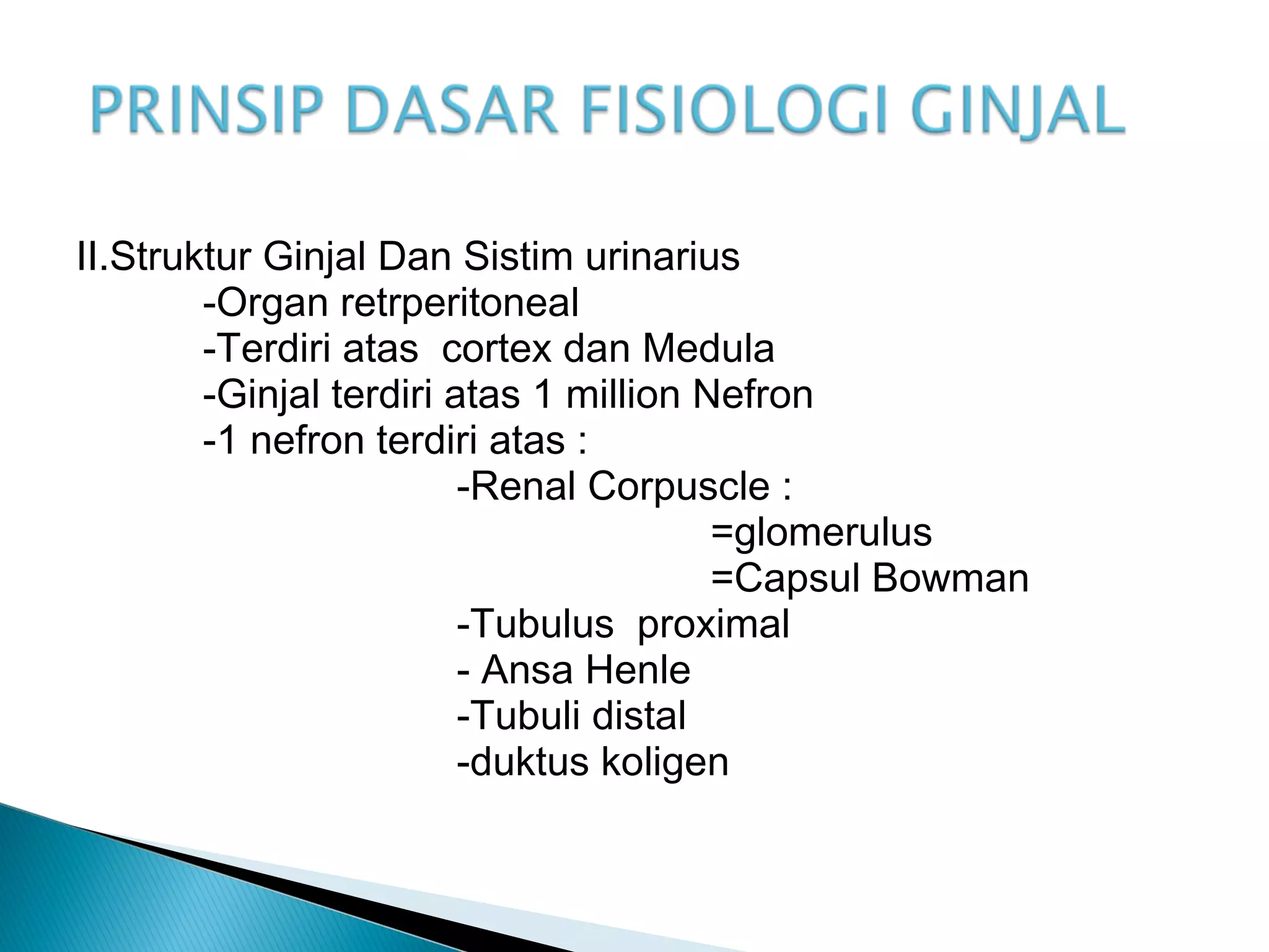 Fisiologi ginjal | PPT