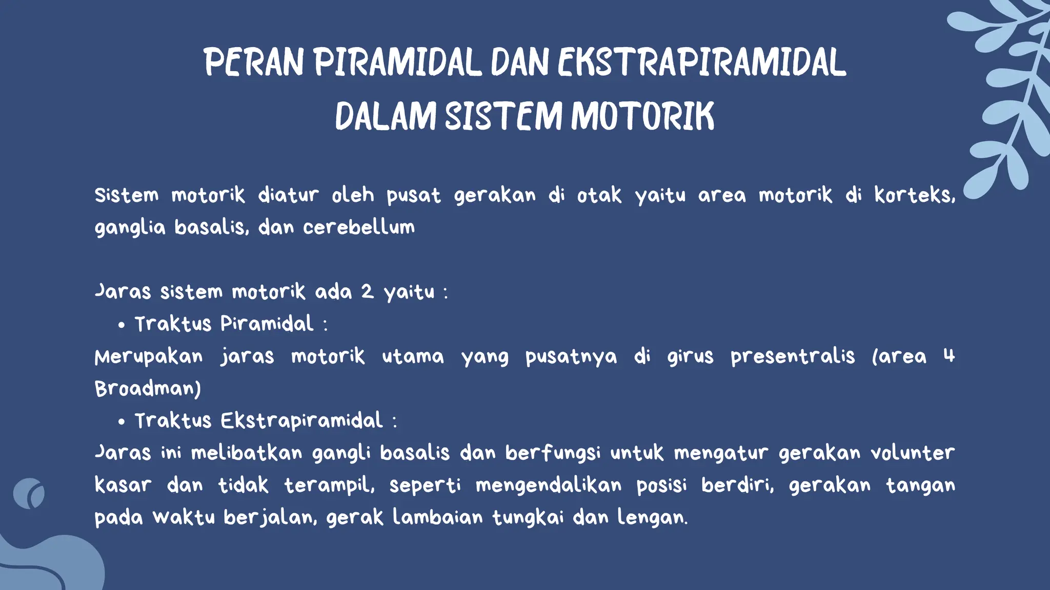 Fisiologi motorik (piramidal dan ekstrapiramidal) | PDF