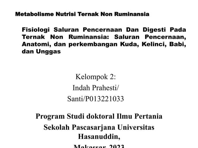 Fisiologi Saluran Pencernaan Dan Digesti Pada Ternak Non.pptx