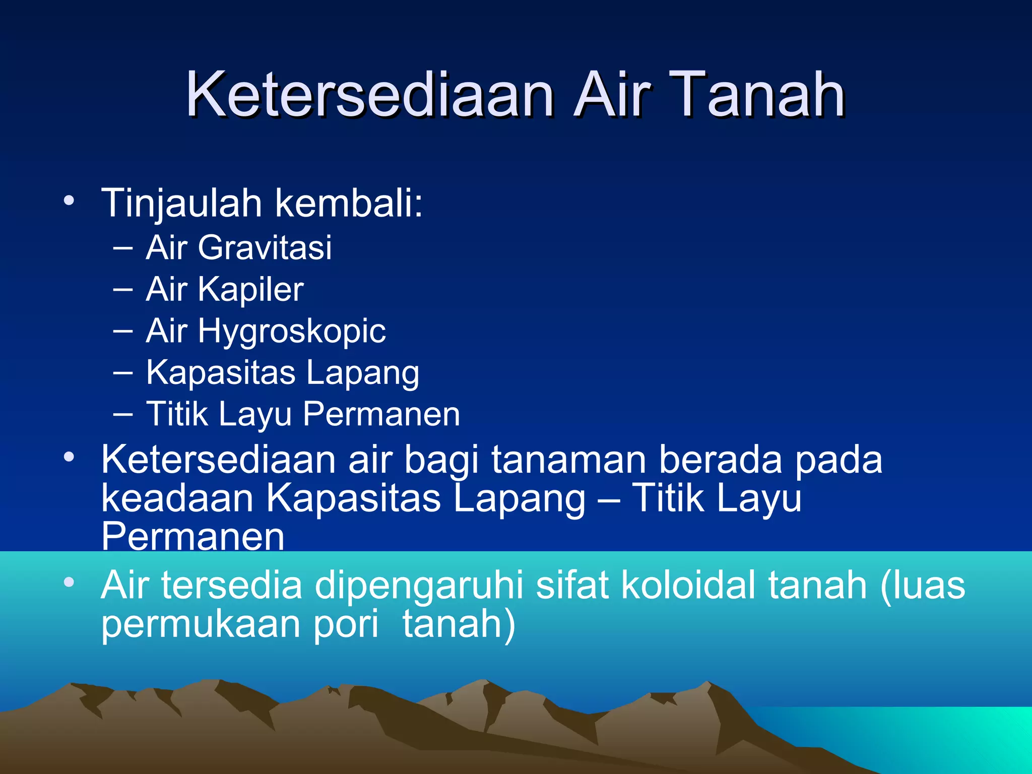 Hubungan Air dan Tanaman | PPT