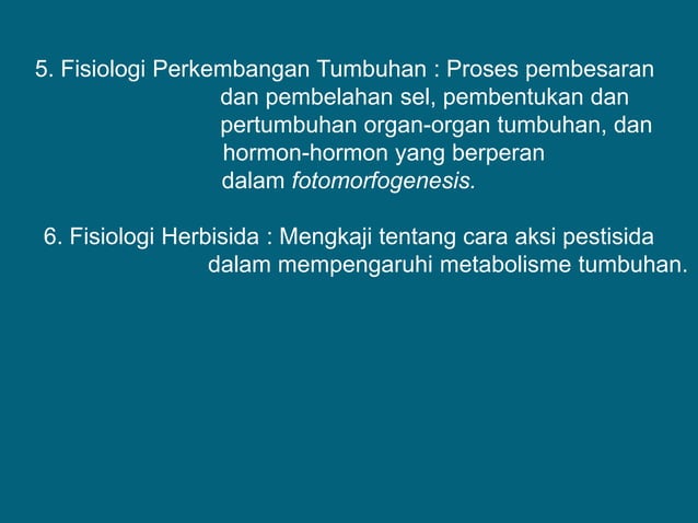 Fisiologi Tumbuhan | PPTX