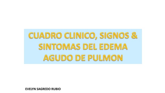 FISIOPATOLOGIA INSUFICIENCIA CARDÍACA, EDEMA PULMONAR Y ESTENOSIS ...