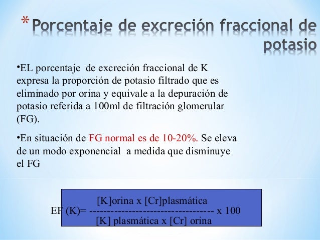 Fisiopatología del potasio ok