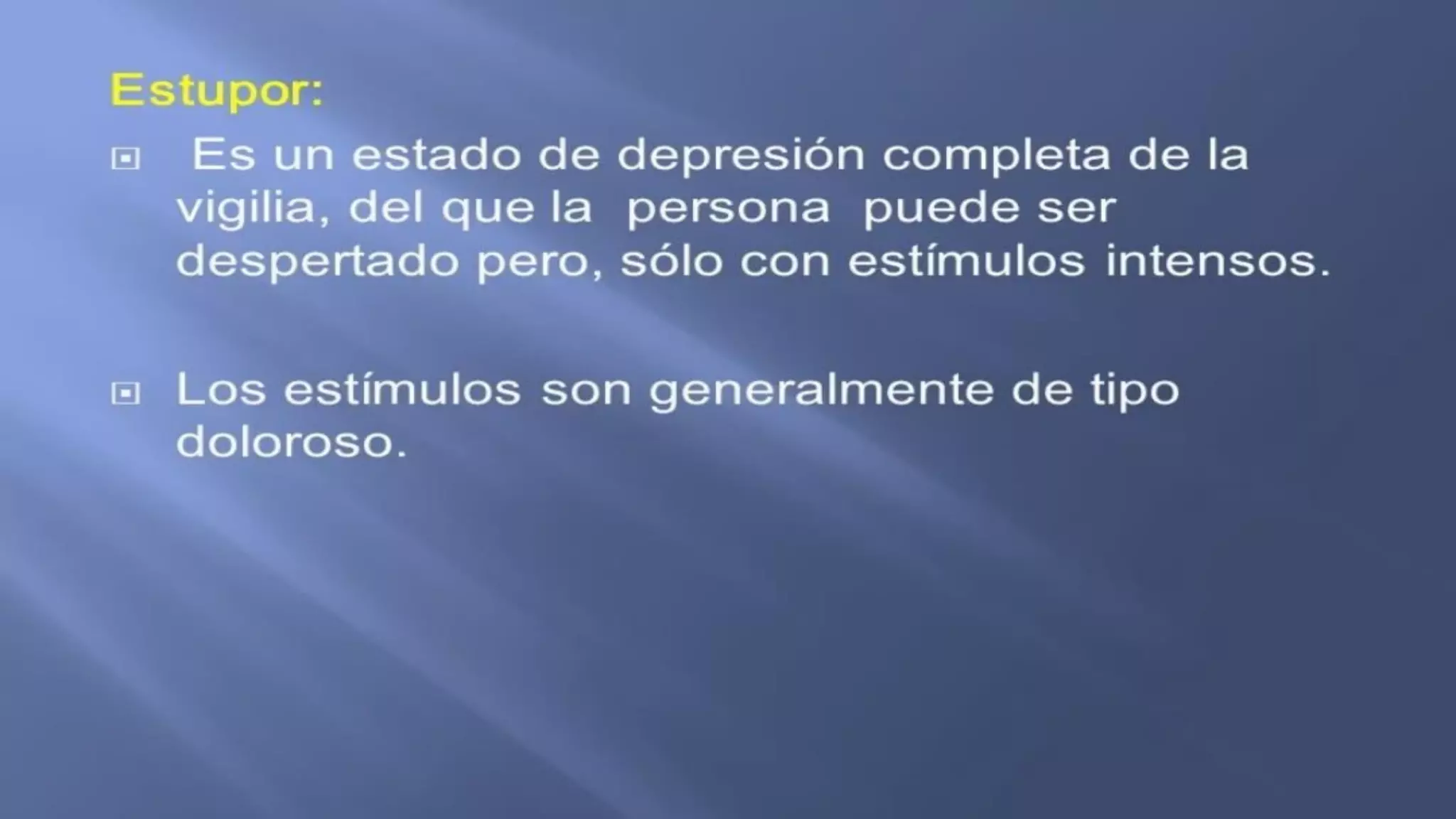 Fisiopatologia - alteraciones del estado de conciencia | PPT