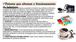 Fisiopatologia da Labirintite | PPTX