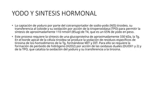 FISIOPATOLOGIA DE TIROIDES Y EVALUACION DX.pptx
