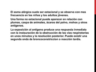Fisiopatologia del asma | PDF