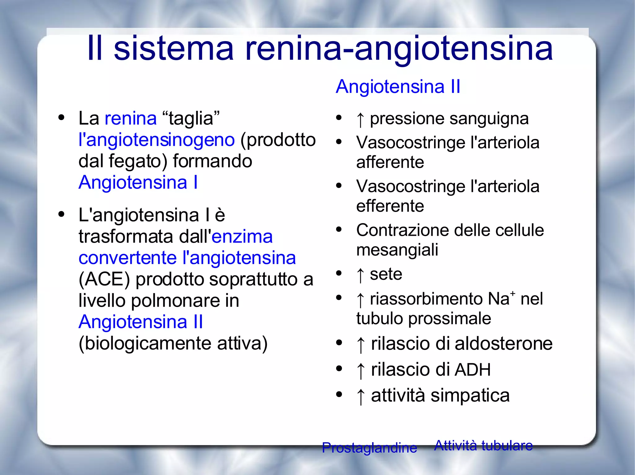 Fisiopatologia Renale | ODP