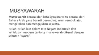 Perbedaan Sistem Demokrasi dengan Sistem Syuro | PPTX