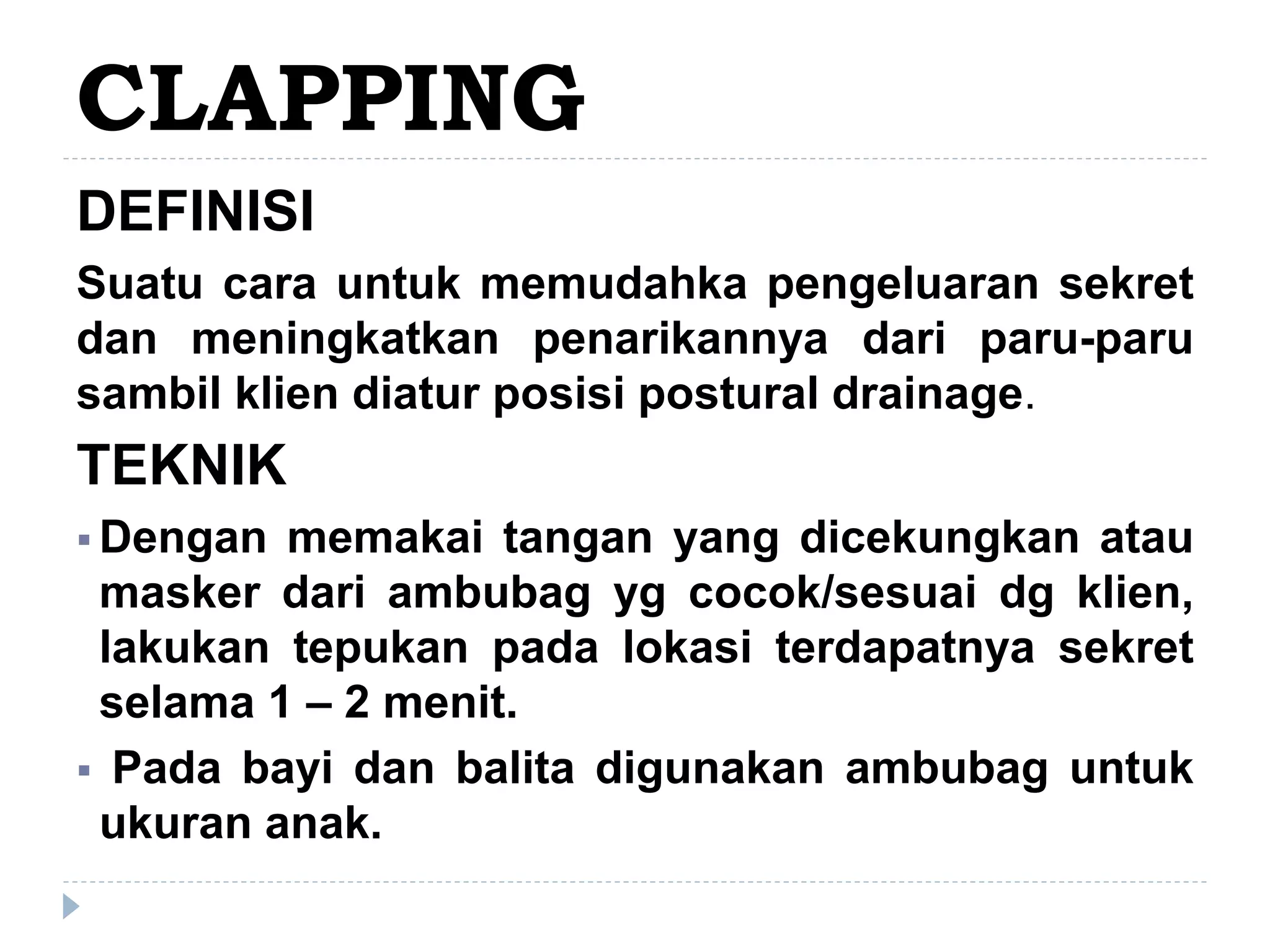 Fisioterapi dada pengantar-praktikum | PPTX