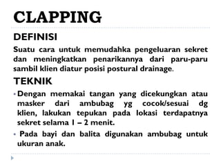 Fisioterapi dada pengantar-praktikum | PPT