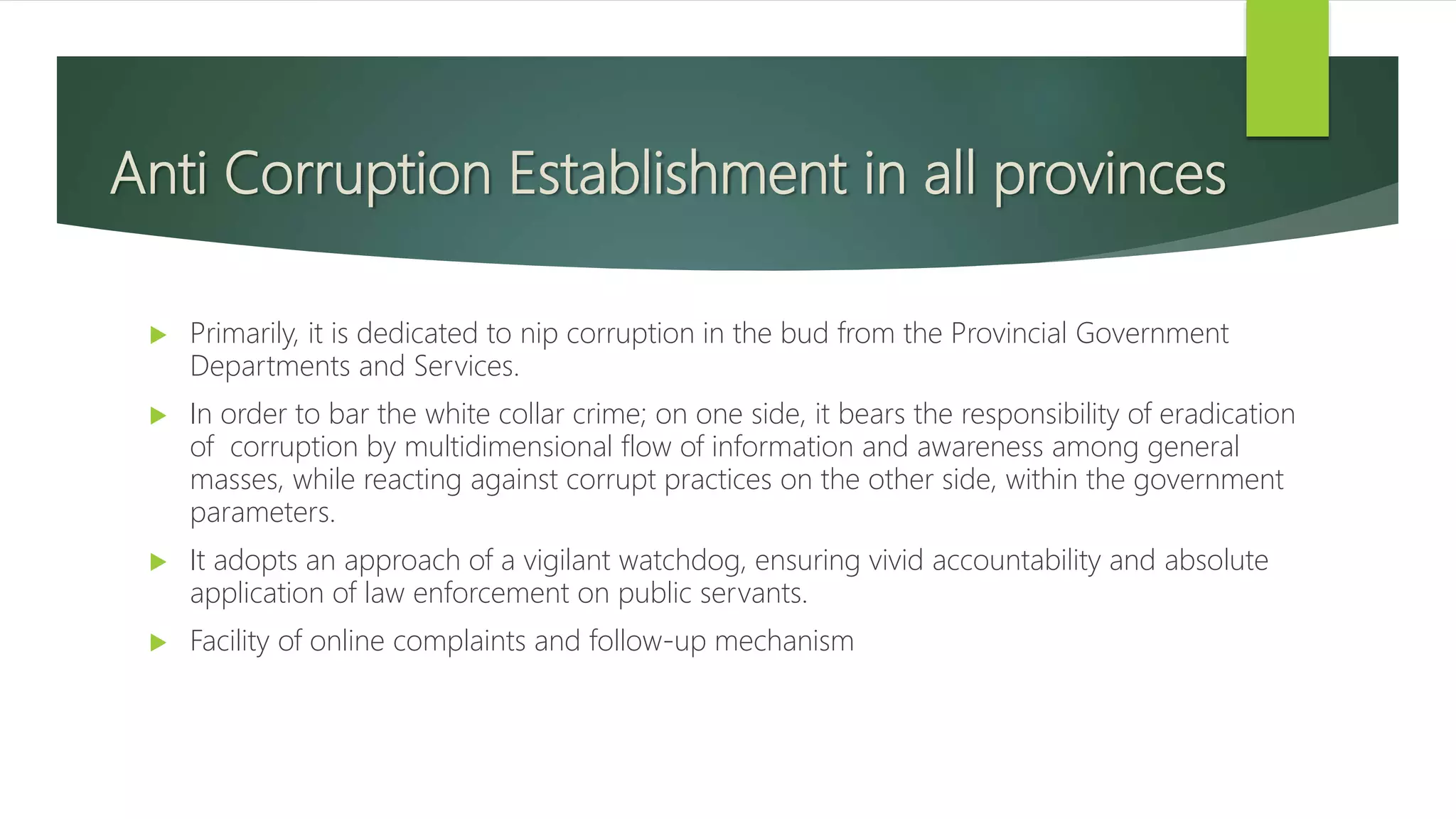 Prevention of Corruption | PPTX