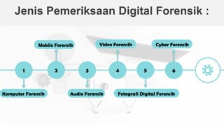 FISika KOMputer forensik pada satuan tingkat Polda | PPTX