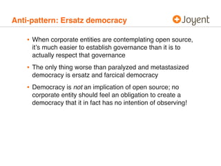 Corporate Open Source Anti-patterns | PPT