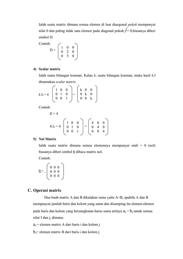 Fismat Kel. 4 Matriks & Vektor | DOC
