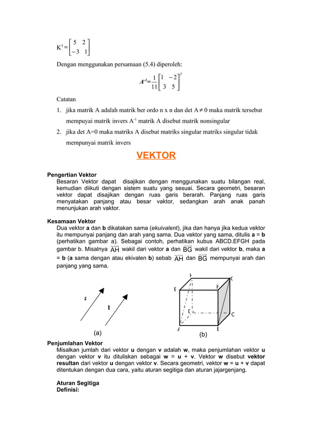 Fismat Kel. 4 Matriks & Vektor | DOC