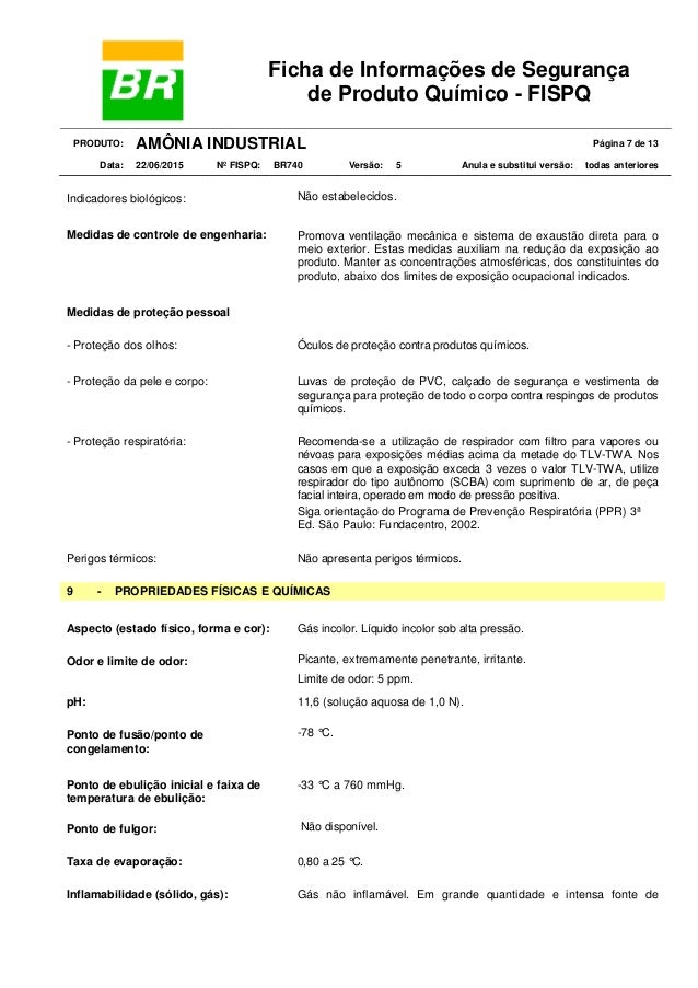 Fispq quim-amonia-industrial