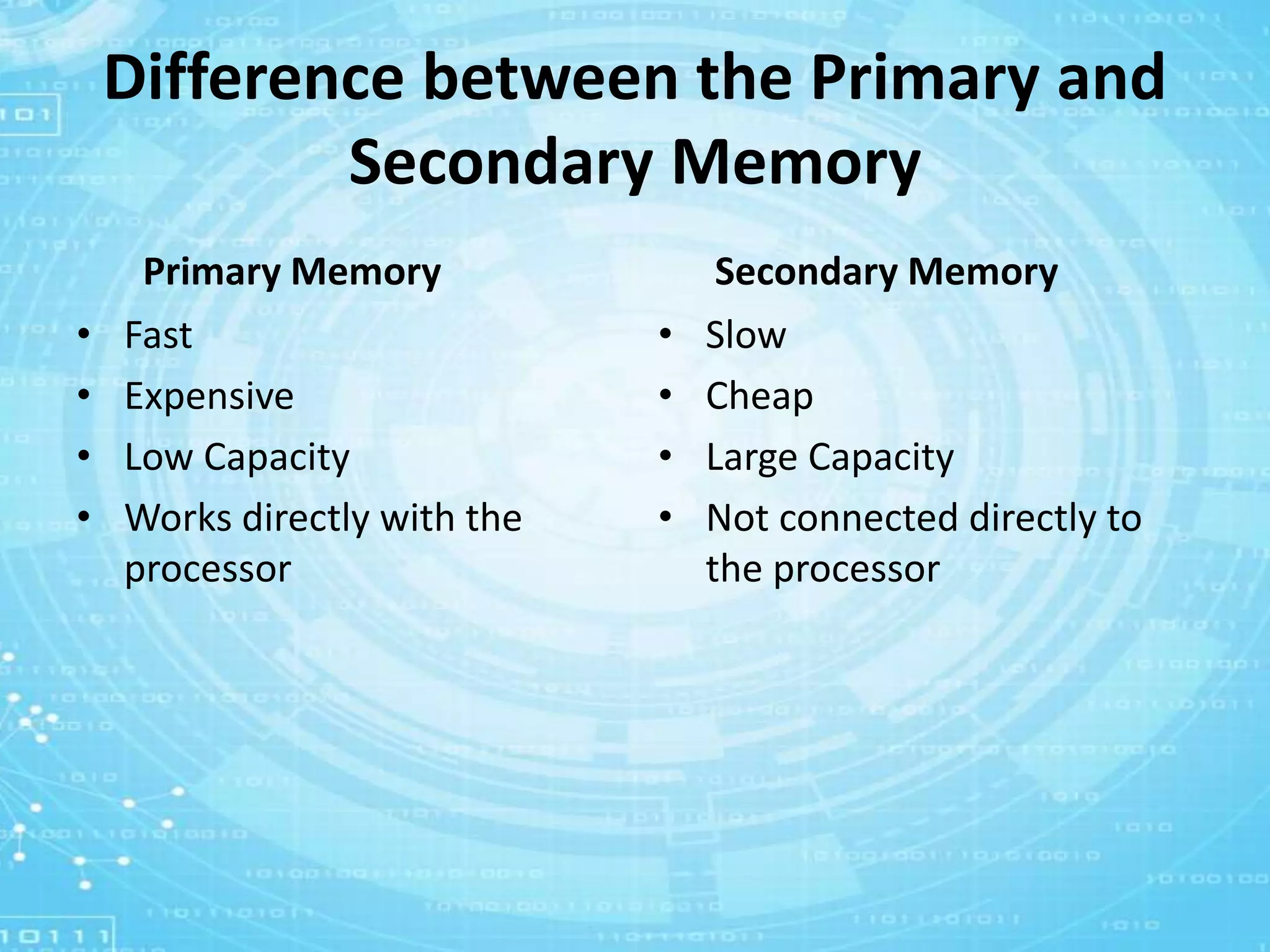 Computer Memory Systems | PPT