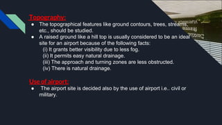 Factors influence site selection of an airport | PPTX