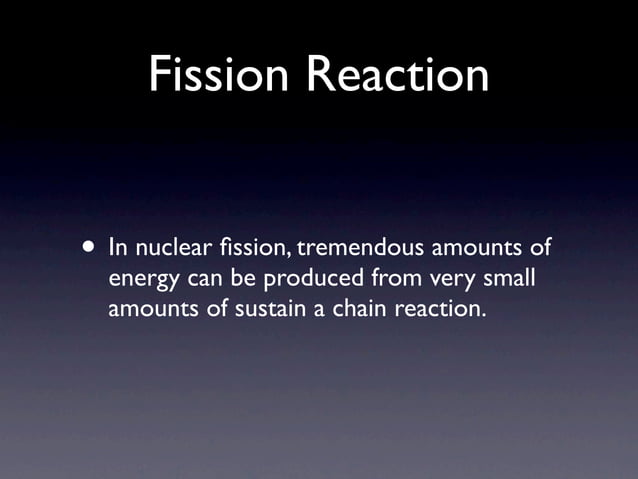 Fission and fusion | PPT