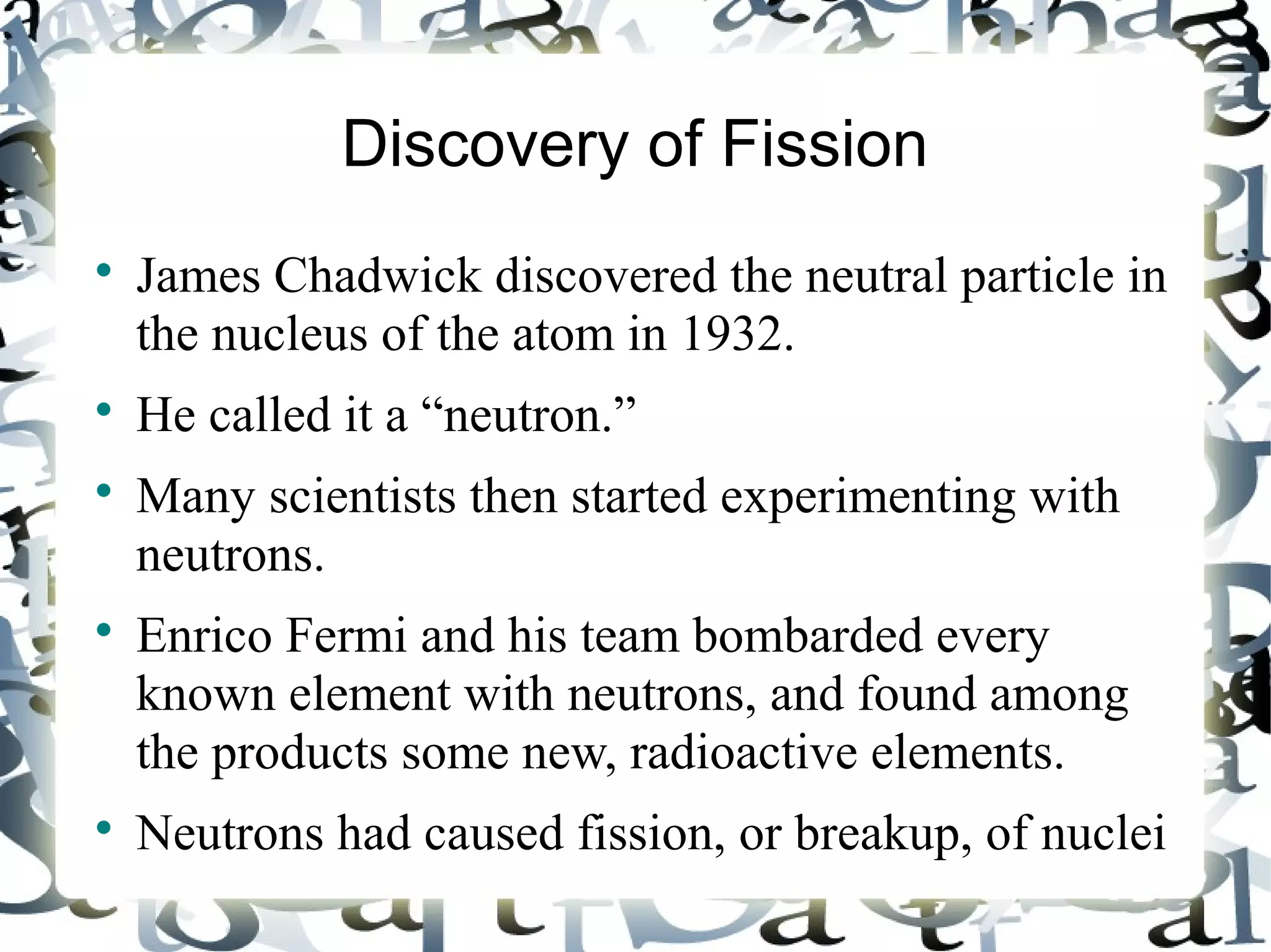 Fission and fusion and nuclear power | PPT