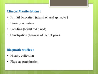 Fissure.pptx | Digestive Disorders | Diseases and Conditions