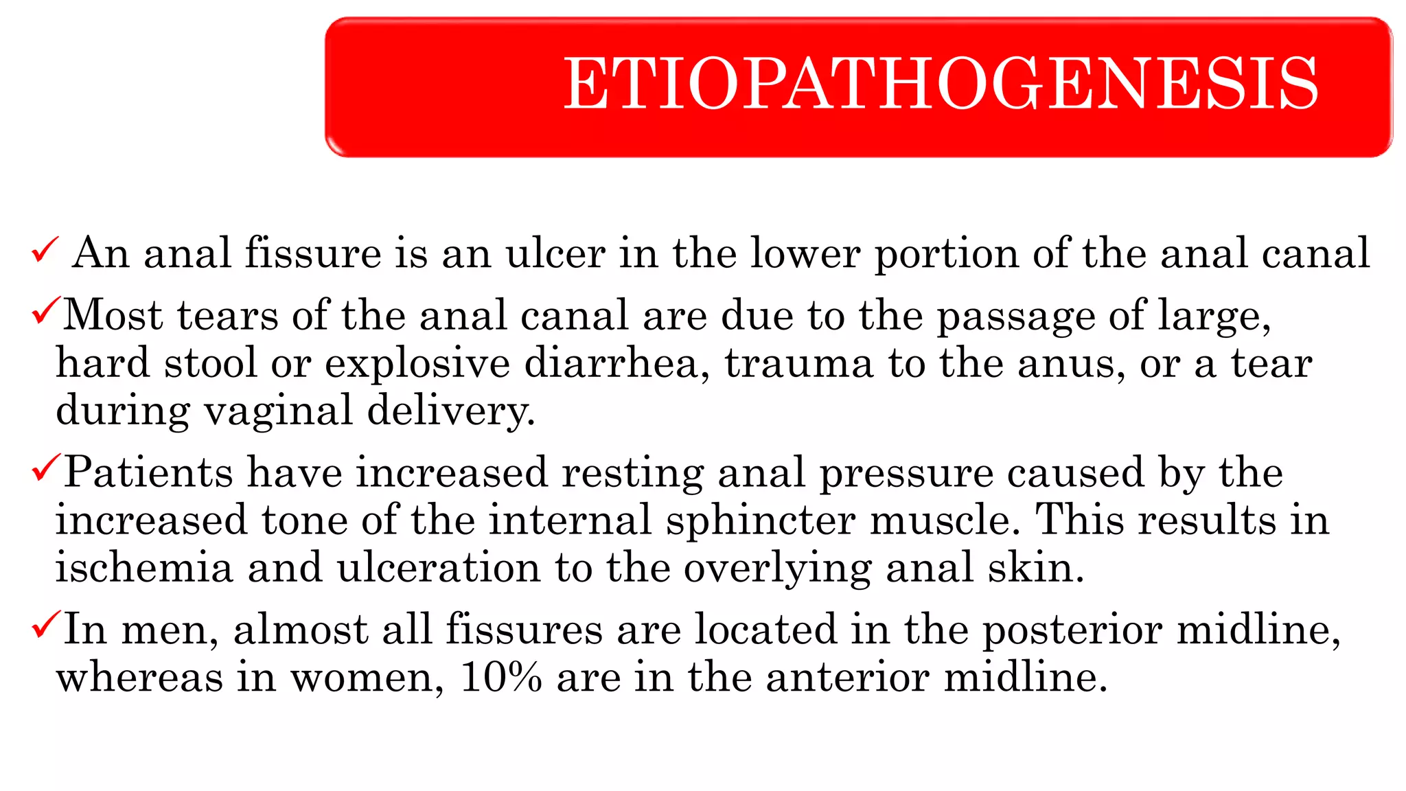 Fissure in-ano- lower gi hemorrhage | PPT
