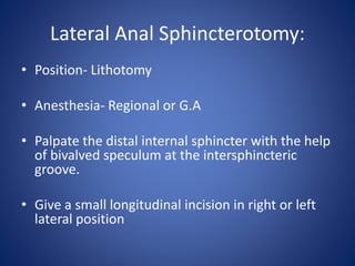Fissure and fistula | PPTX
