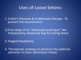 Fissure and fistula | PPTX