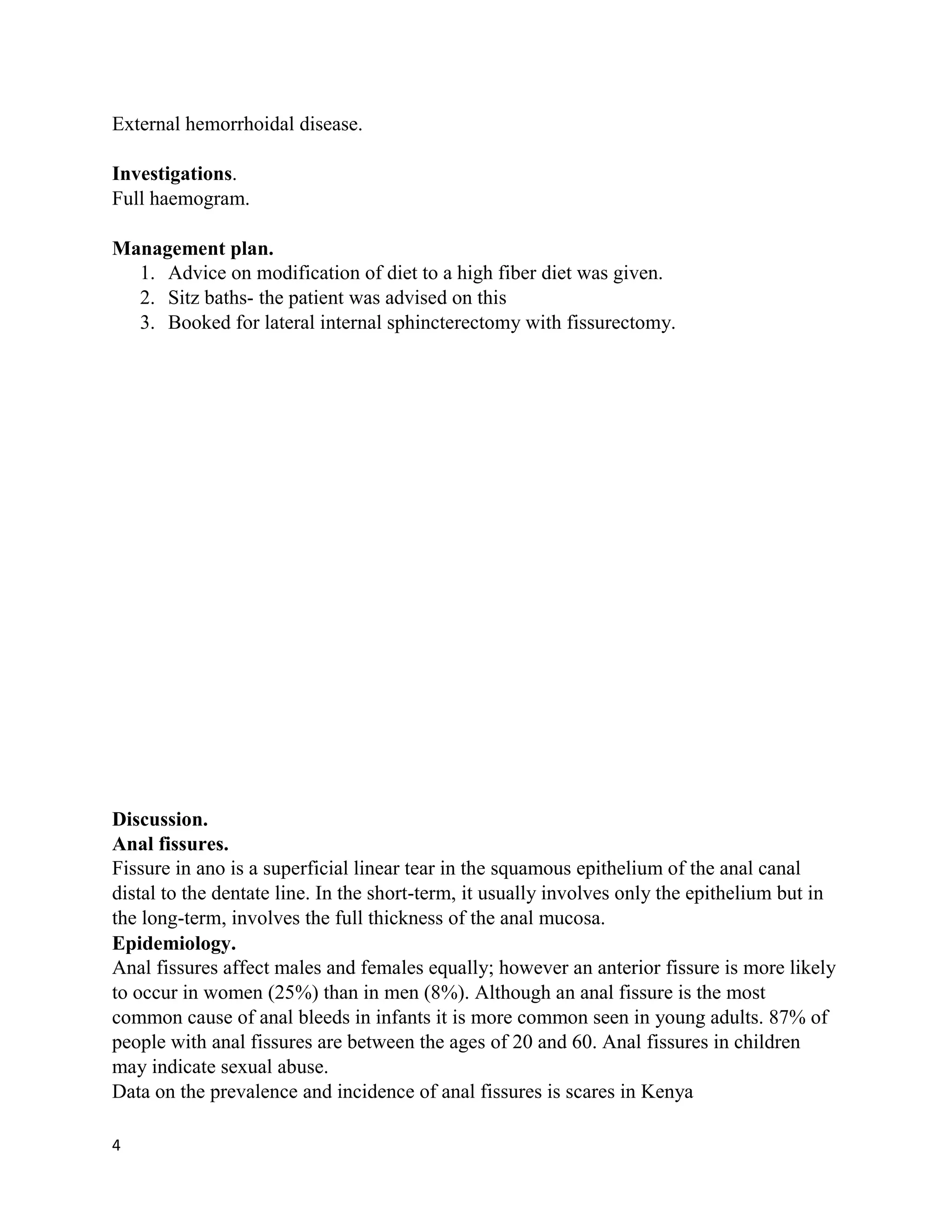 Fissure in ano | PDF
