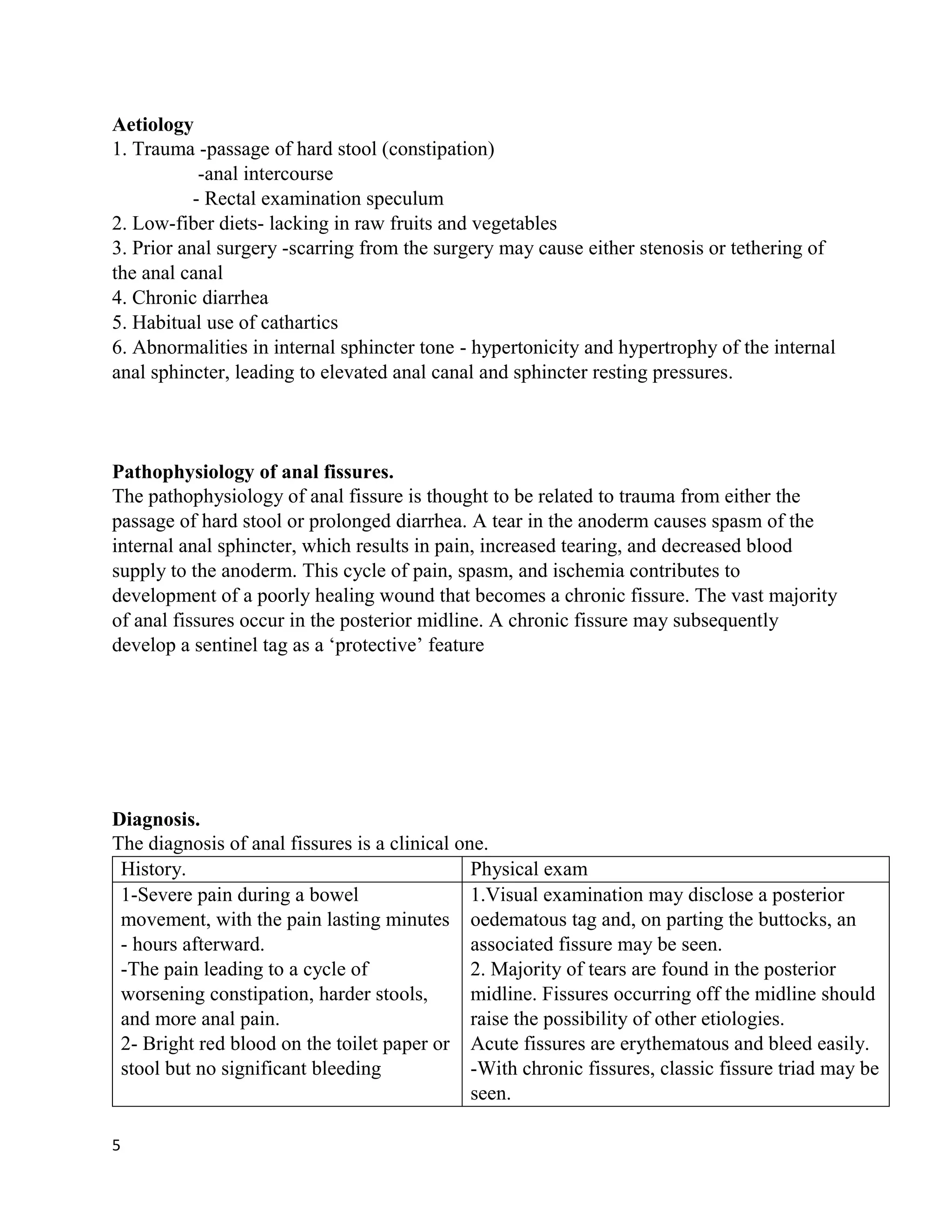 Fissure in ano | PDF