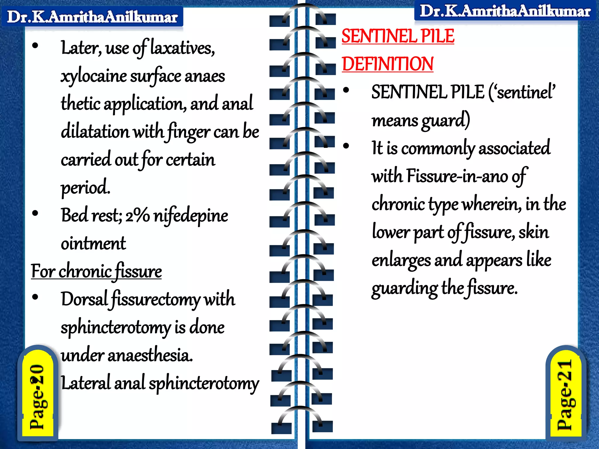 Fissure in ano by Dr.K.AmrithaAnilkumar | PPTX | Digestive Disorders ...