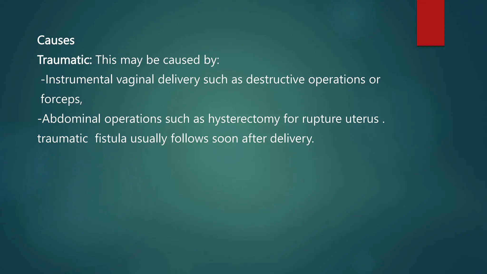 Fistula and various types in obstetrics and gynecological nursingpptx ...