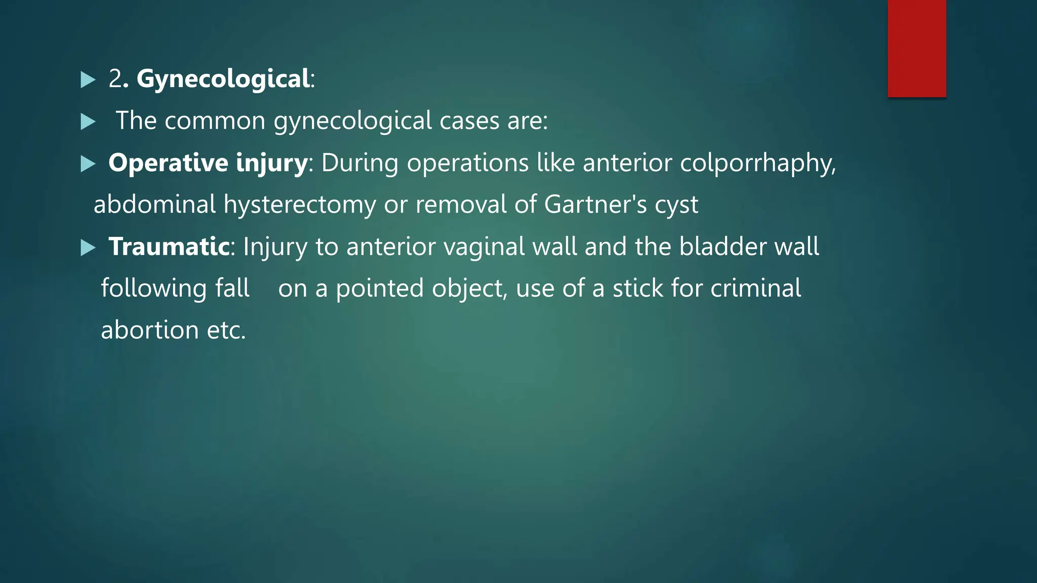 Fistula and various types in obstetrics and gynecological nursingpptx ...