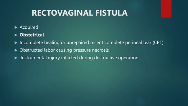 Fistula and various types in obstetrics and gynecological nursingpptx ...