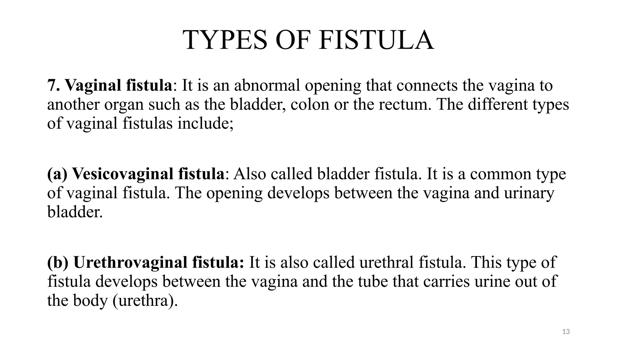 A slide on Fistula and its management.pptx