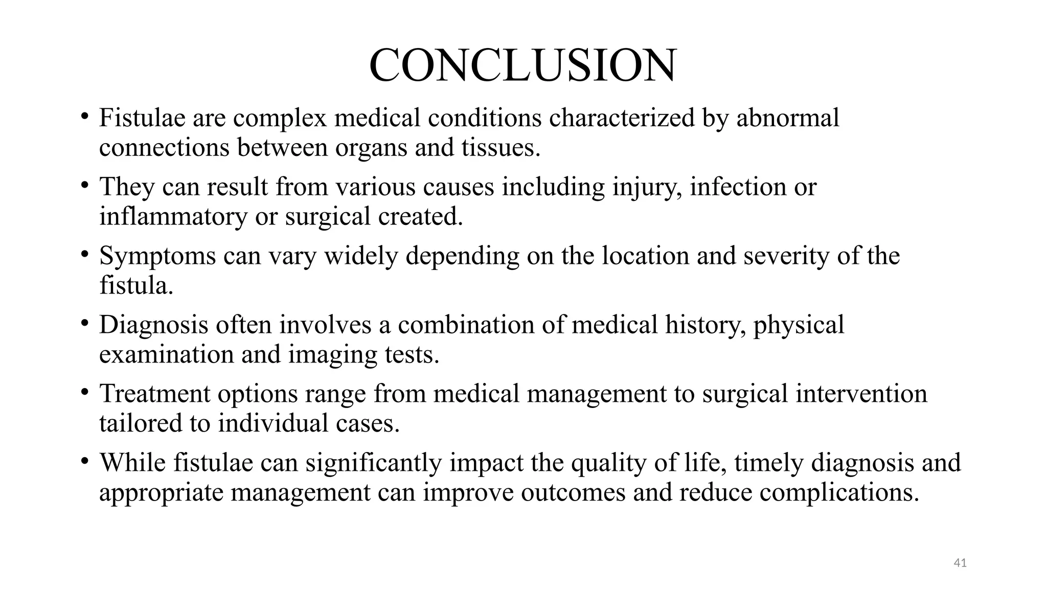 A slide on Fistula and its management.pptx