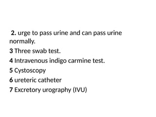 Genitourinary Fistula definition etiology | PPTX