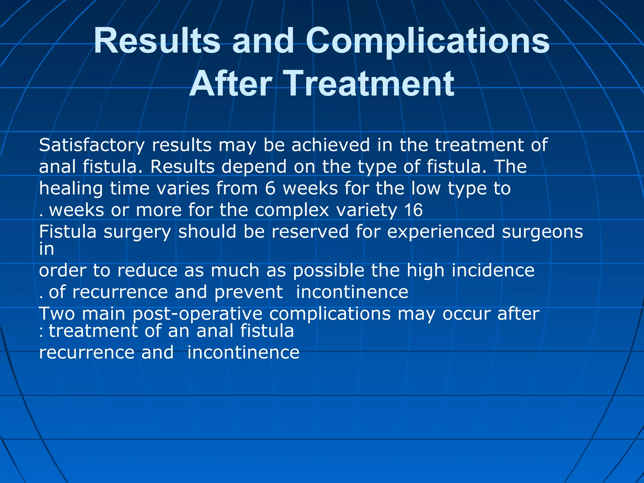 Fistula in-ano | PPT