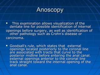 Fistula in-ano | PPT