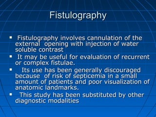 Fistula in-ano | PPT