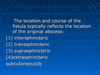 Fistula in-ano | PPT