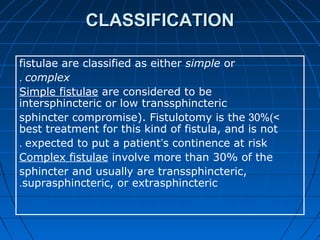 Fistula in-ano | PPT